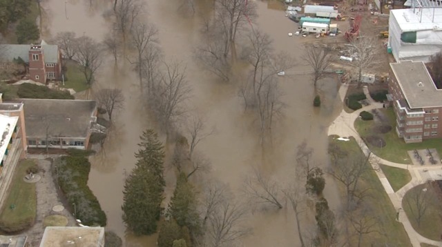 Photo gallery: Flooding on the campus of Michigan State University ...