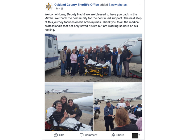 Oakland County Sheriff's Office updates recovery of Deputy David Hack ...