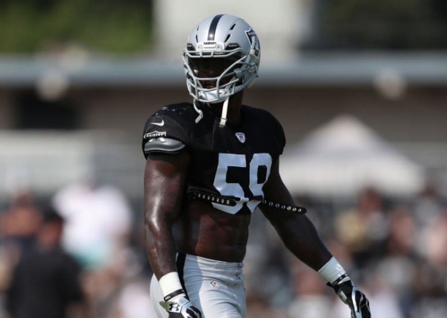 WATCH: Tahir Whitehead mic'd up for Raiders practice with Lions - WXYZ.com